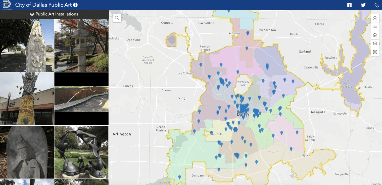Public Art Interactive Map - City of Dallas Office of Arts and Culture