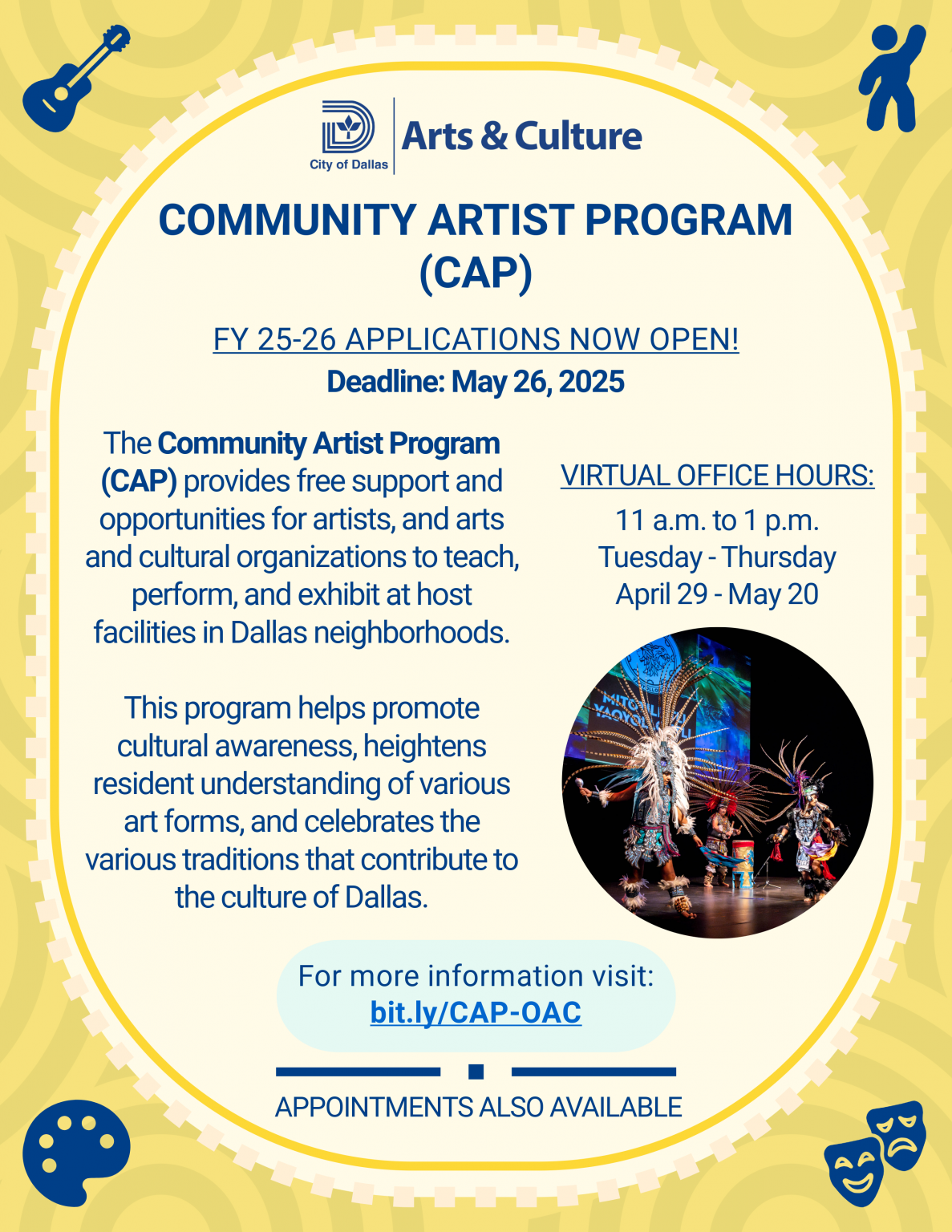 Community Artist Program (CAP) - City of Dallas Office of Arts and Culture