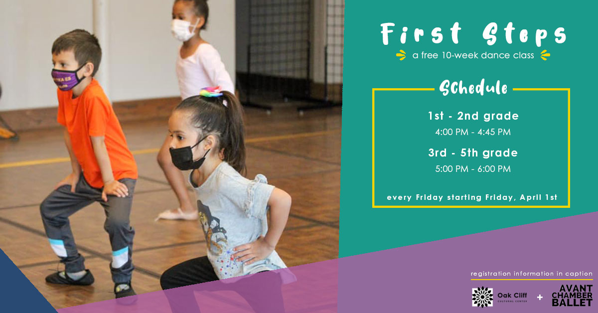 April 1 – June 3 | First Steps with Avant Chamber Ballet – Oak Cliff ...