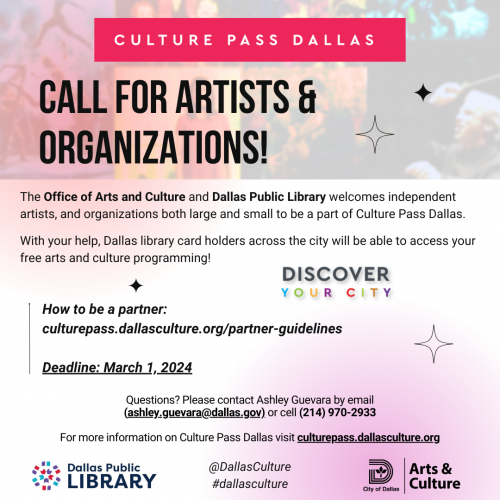 Culture Pass Dallas | Partner Guidelines
