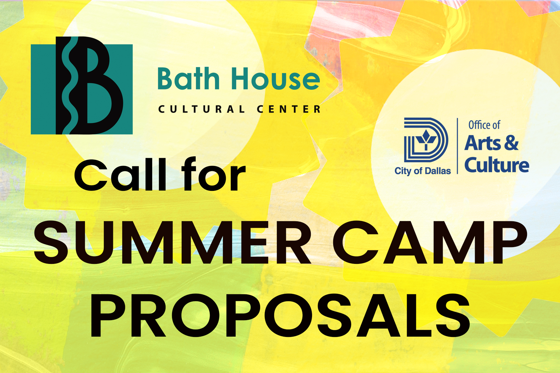 Call for Art Summer Camp Proposals – Bath House Cultural Center